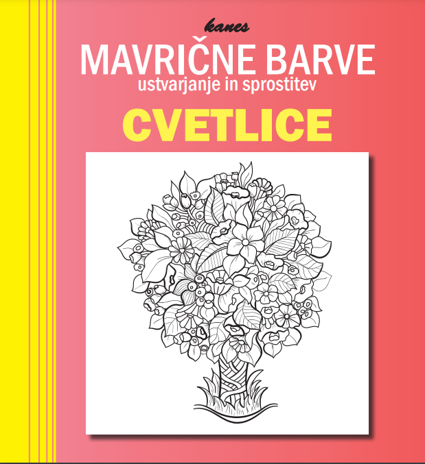 Paket pobarvank za odrasle: Metulji, Cvetice in Mandale | 1nadan.si